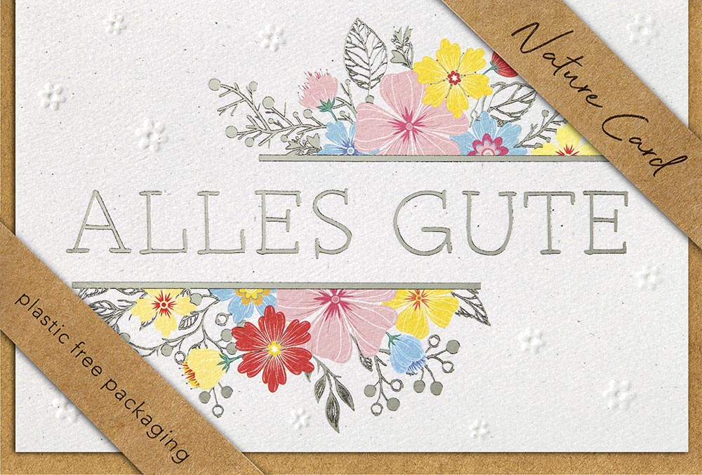 Faltkarte "Alles Gute"