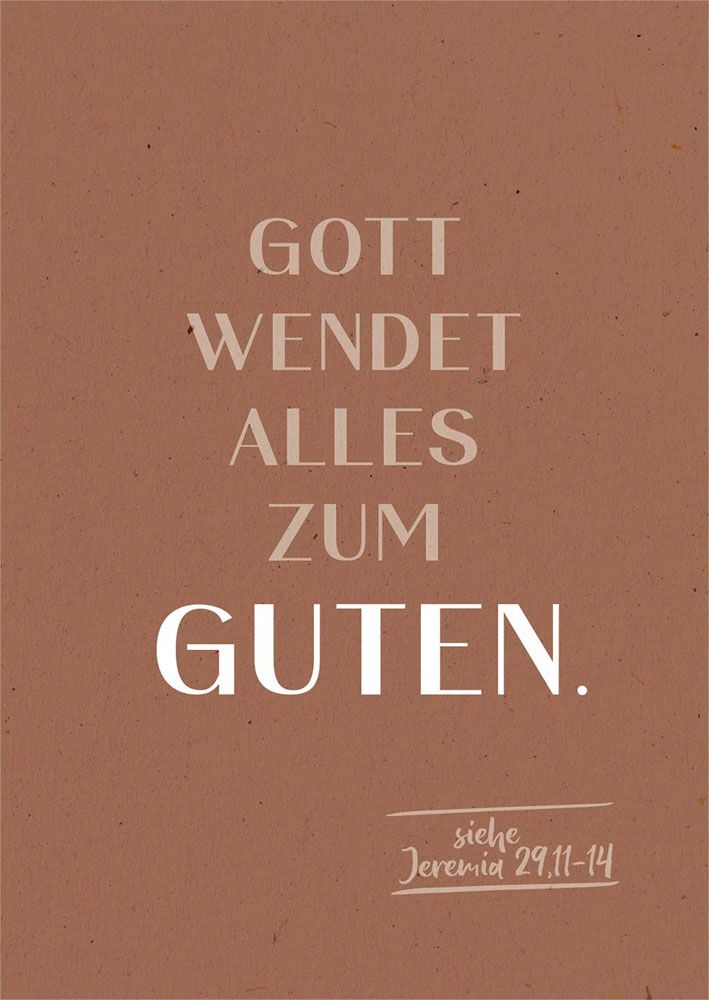 Postkarte "Gott wendet alles zum Guten"
