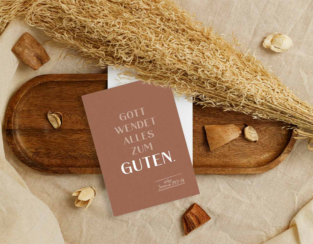 Postkarte "Gott wendet alles zum Guten"